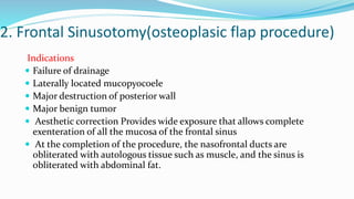 Frontal sinus surgical aproach | PPTX