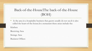 FRONT AND BACK OF THE HOUSE.pptx