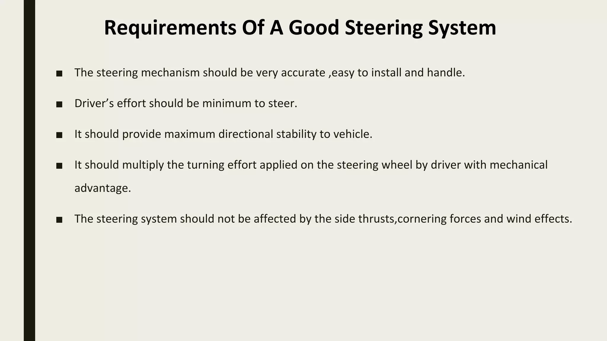 Front axle and steering system | PPT