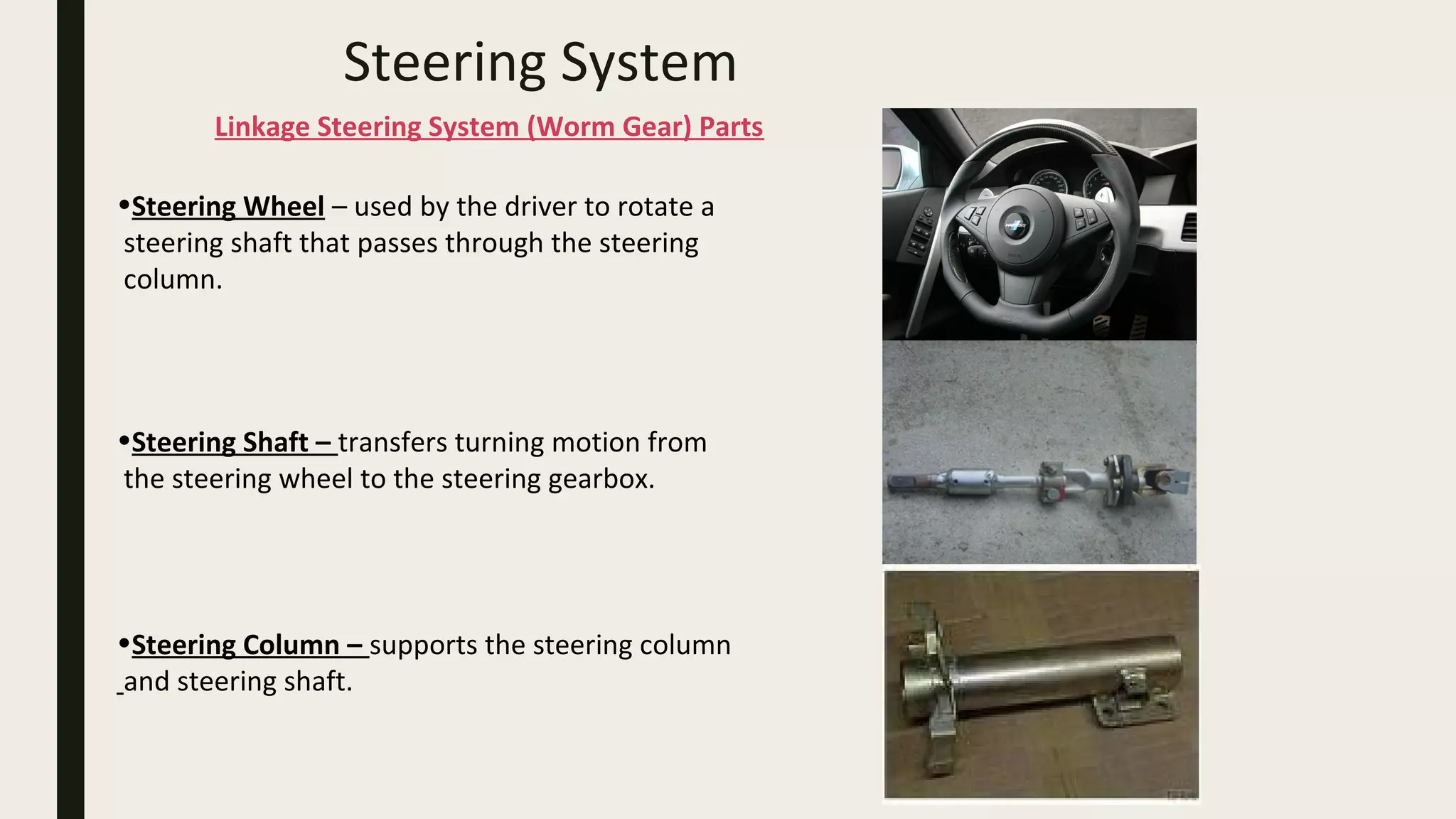 Front axle and steering system | PPT