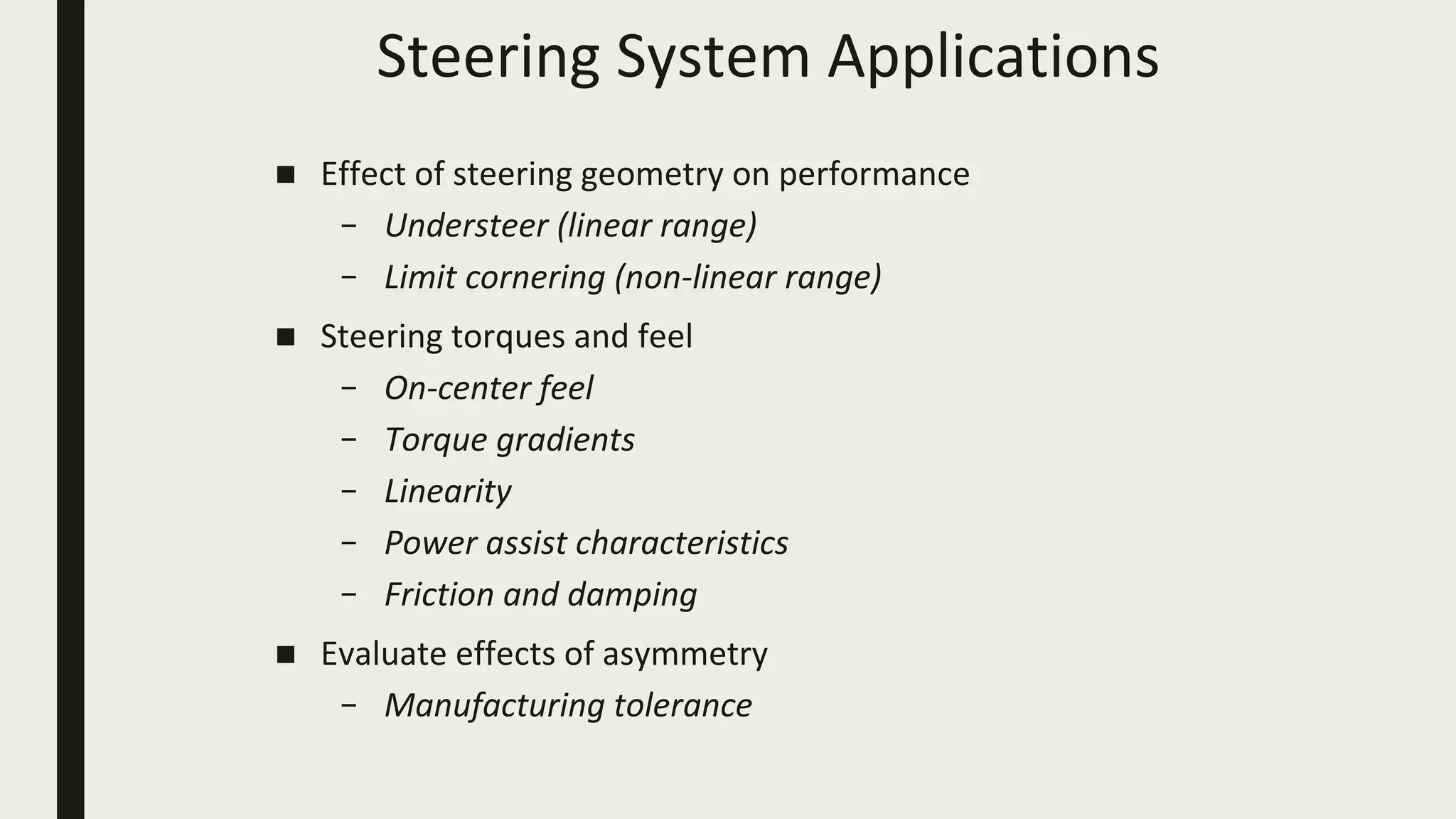 Front axle and steering system | PPT