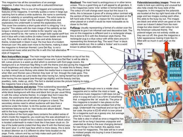 Front cover analysis | PPT