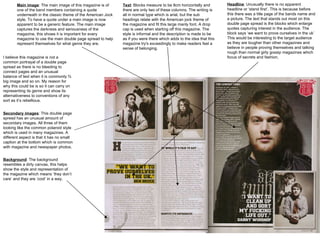 Front cover analysis | PPT