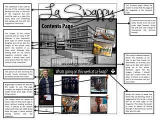 My Front Cover And Contents Page Analysis | PPTX