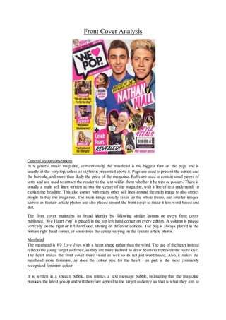 Front Cover Analysis | PDF