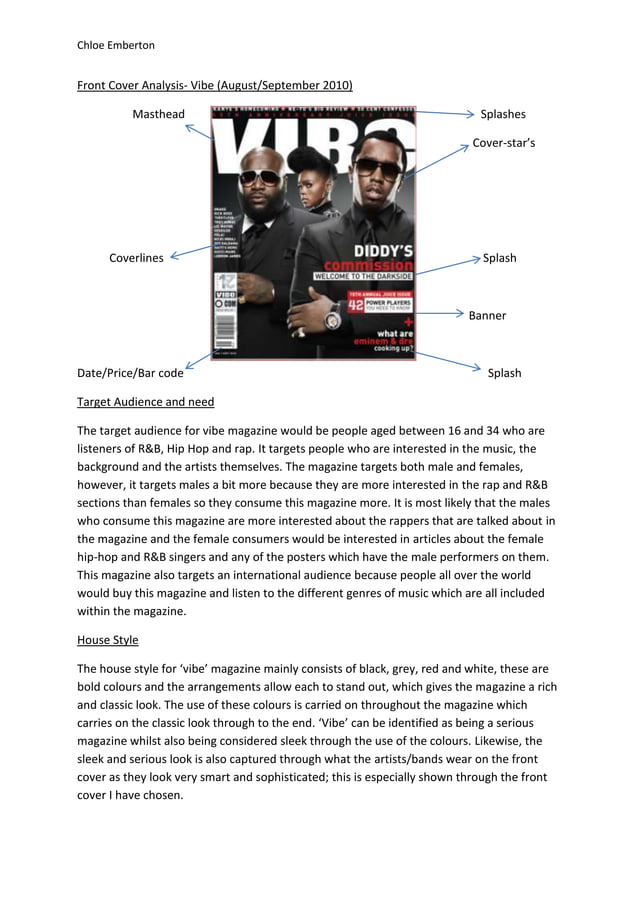 Front cover analysis[1] | PDF