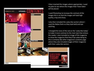 Front cover, DPS and contents page annotations | PPTX