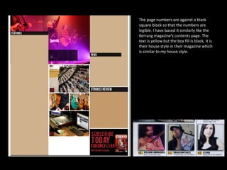 Front cover, DPS and contents page annotations | PPTX