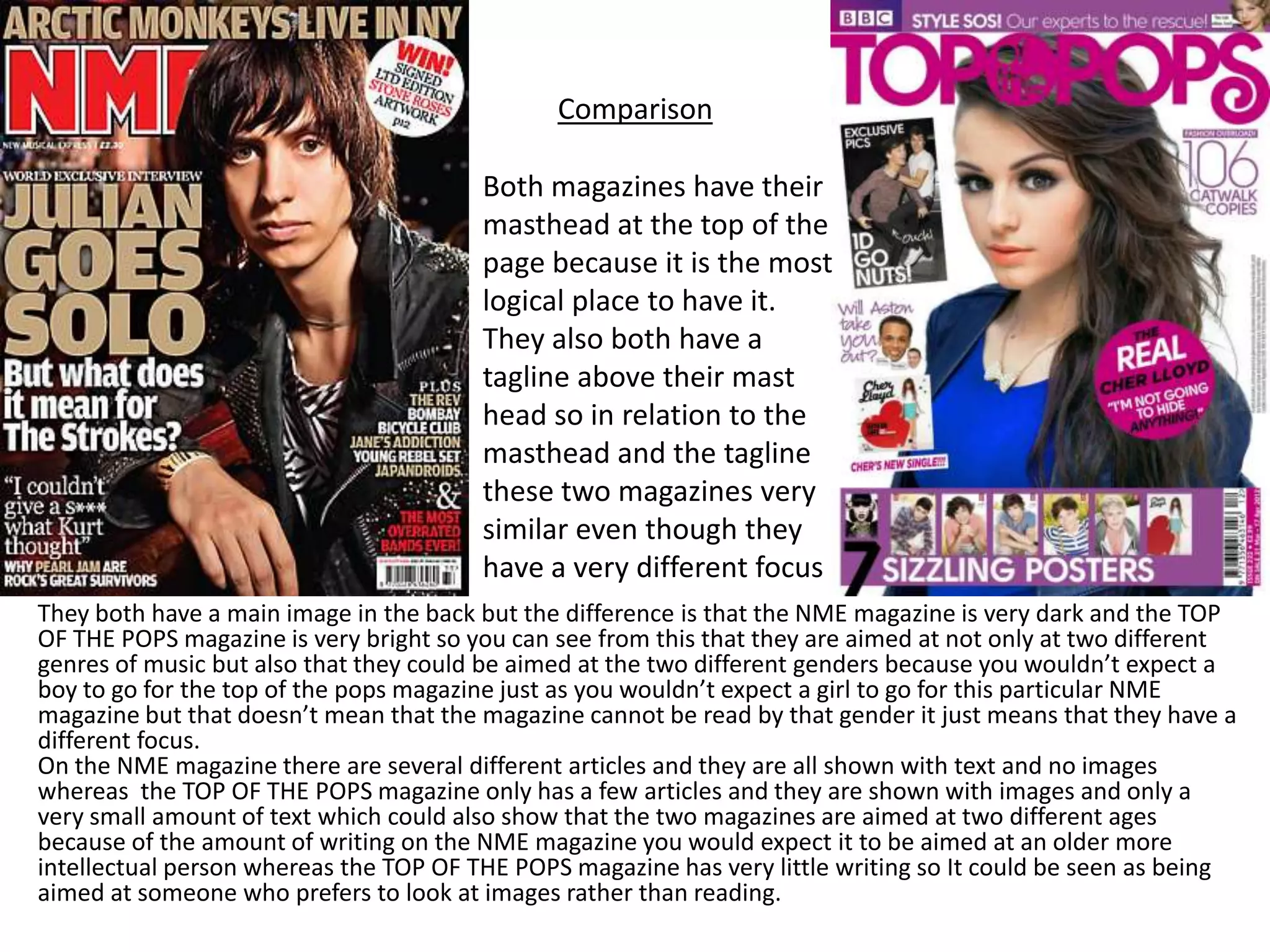 Front cover, contents page & double page spread | PPTX