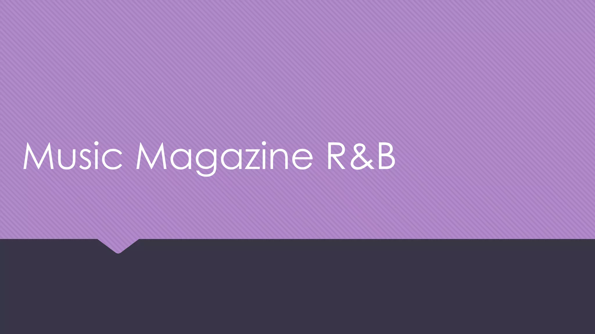 R&B Magazine Front Cover Page, Contents Page, Double Page Spread | PPTX
