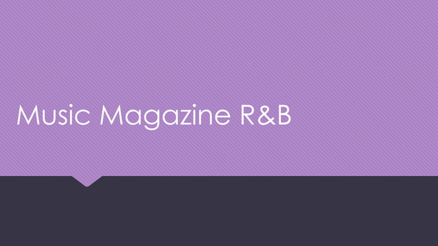 R&B Magazine Front Cover Page, Contents Page, Double Page Spread | PPT