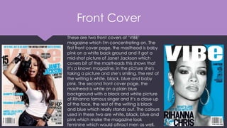 R&B Magazine Front Cover Page, Contents Page, Double Page Spread | PPT