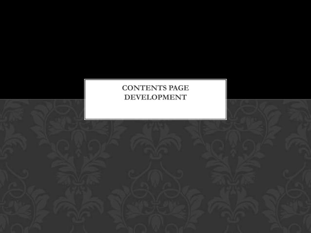 Front cover development | PPTX