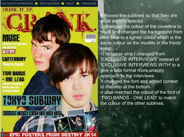 Front Cover Development | PPT