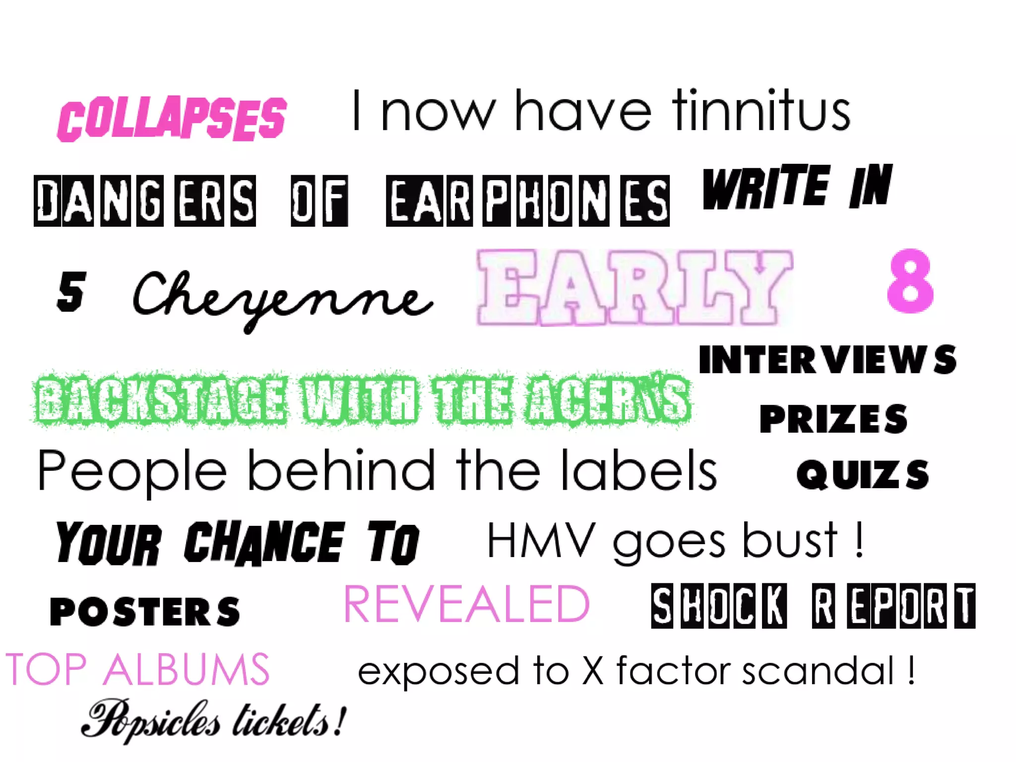 Front cover experimenting with different fonts | PPTX