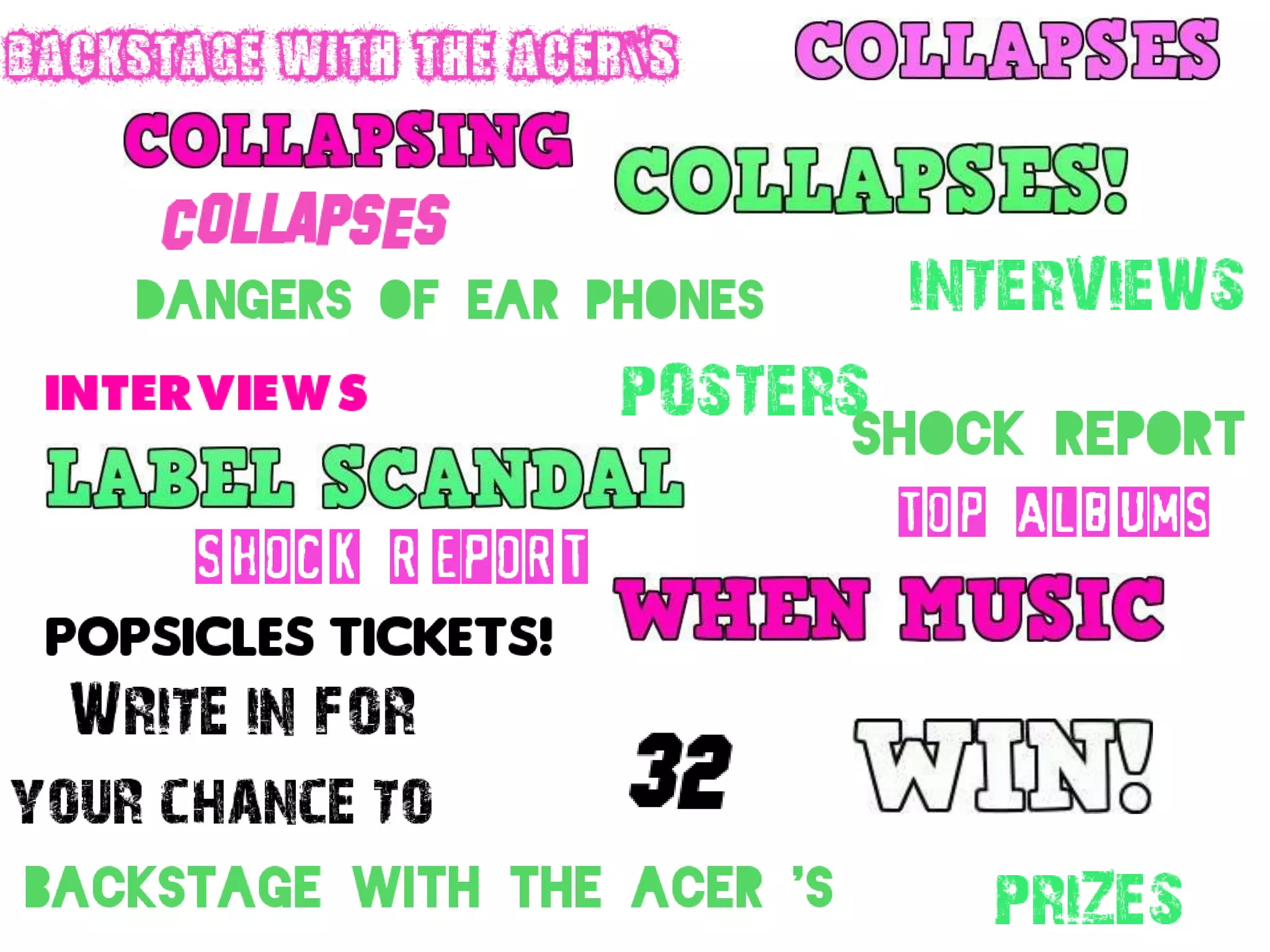 Front cover experimenting with different fonts | PPTX