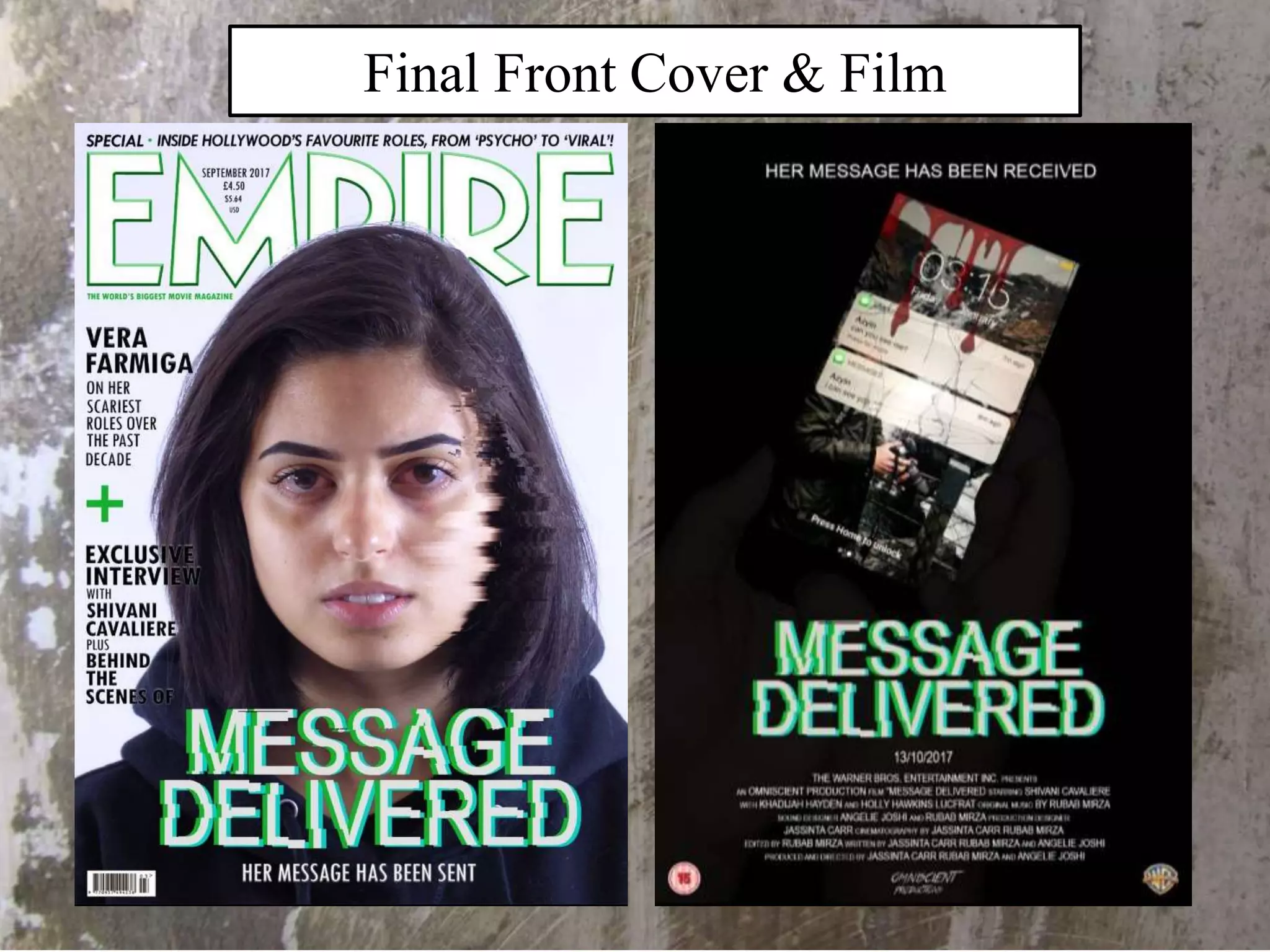 Front Cover & Film Poster Target Audience Feedback | PPTX