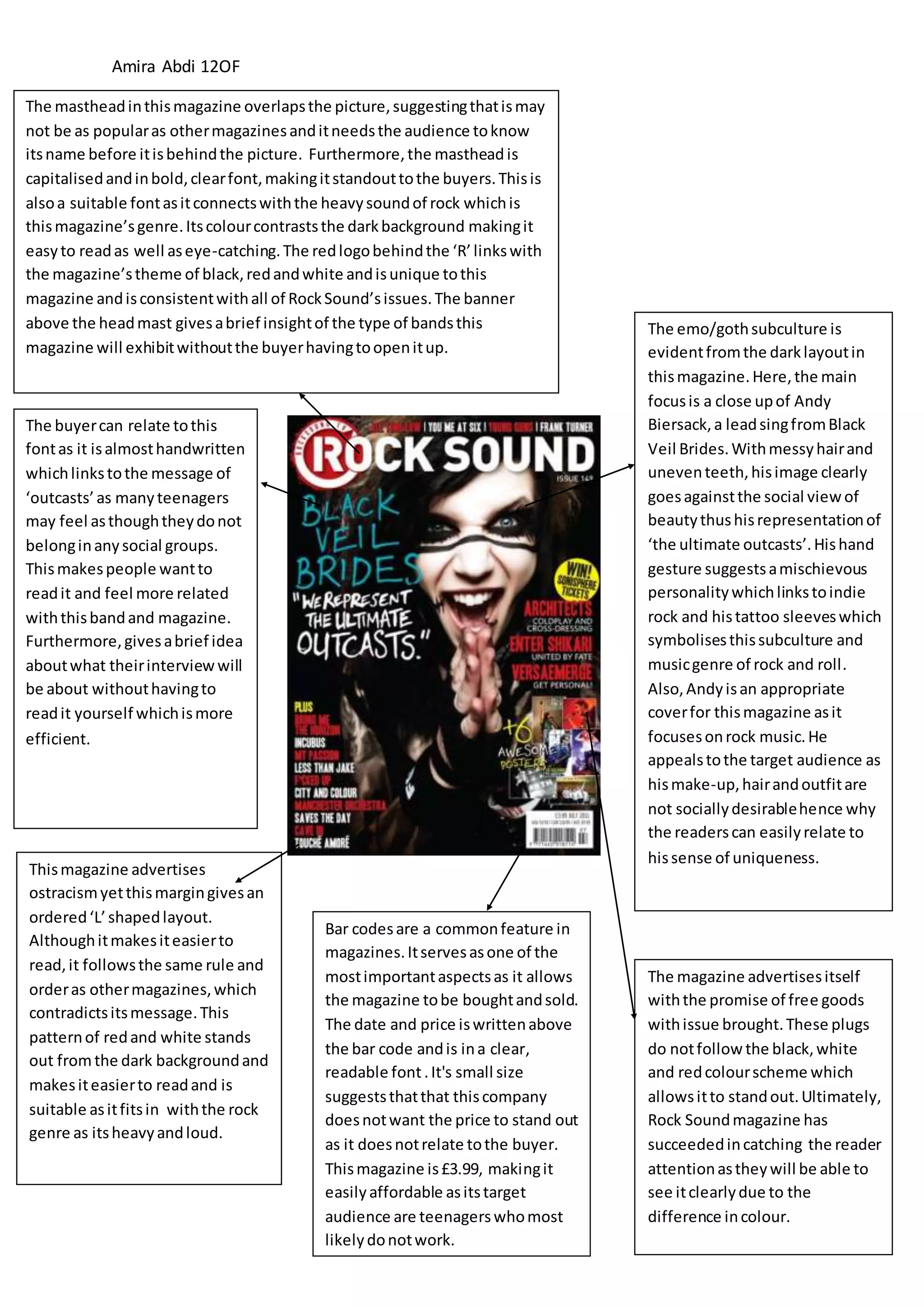 Front cover magazine analysis | PDF