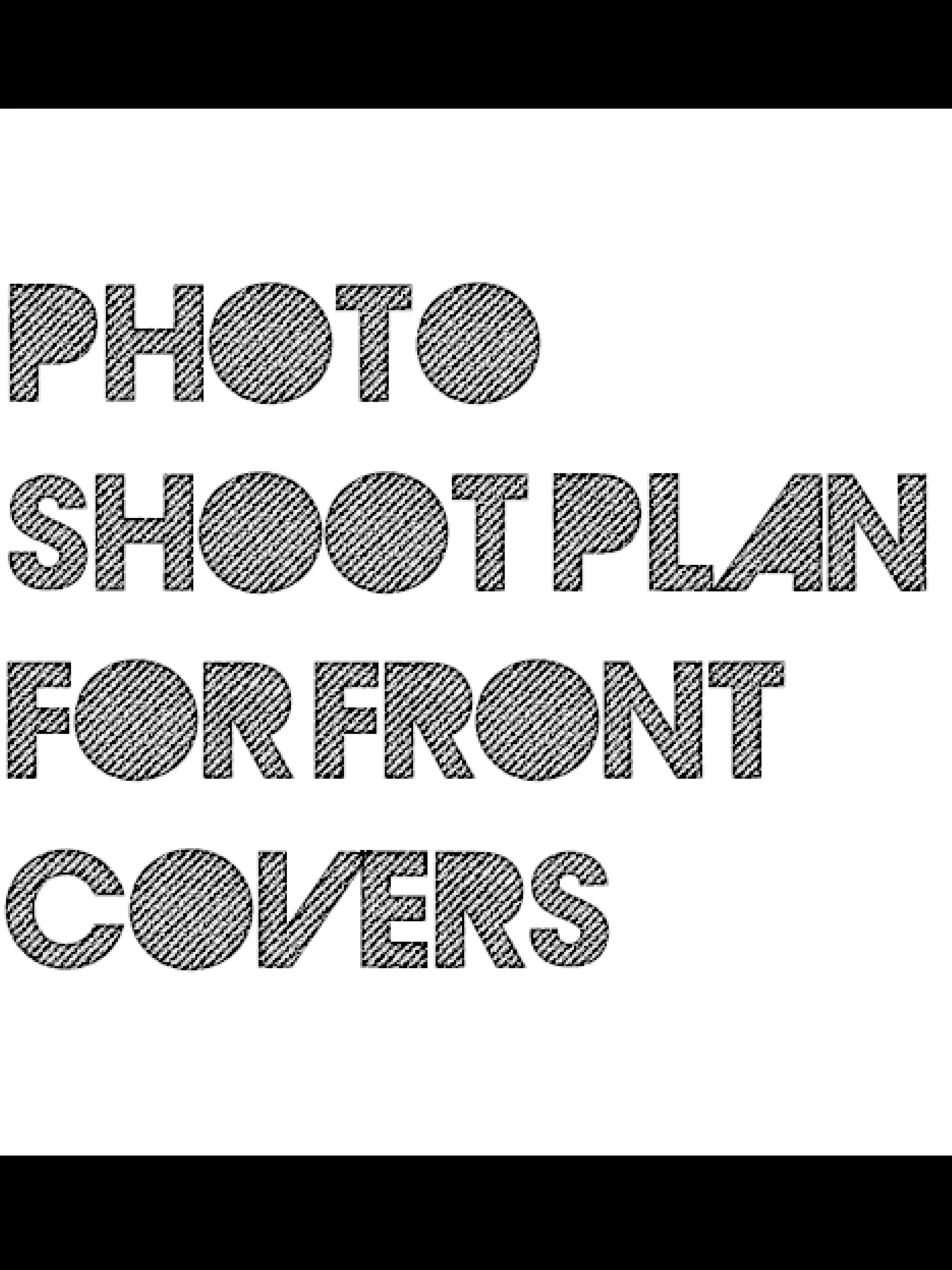 Front cover photoshoot plan presentation# | PPT