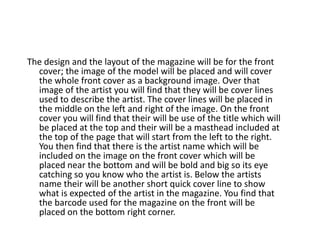 Front cover plan | PPTX