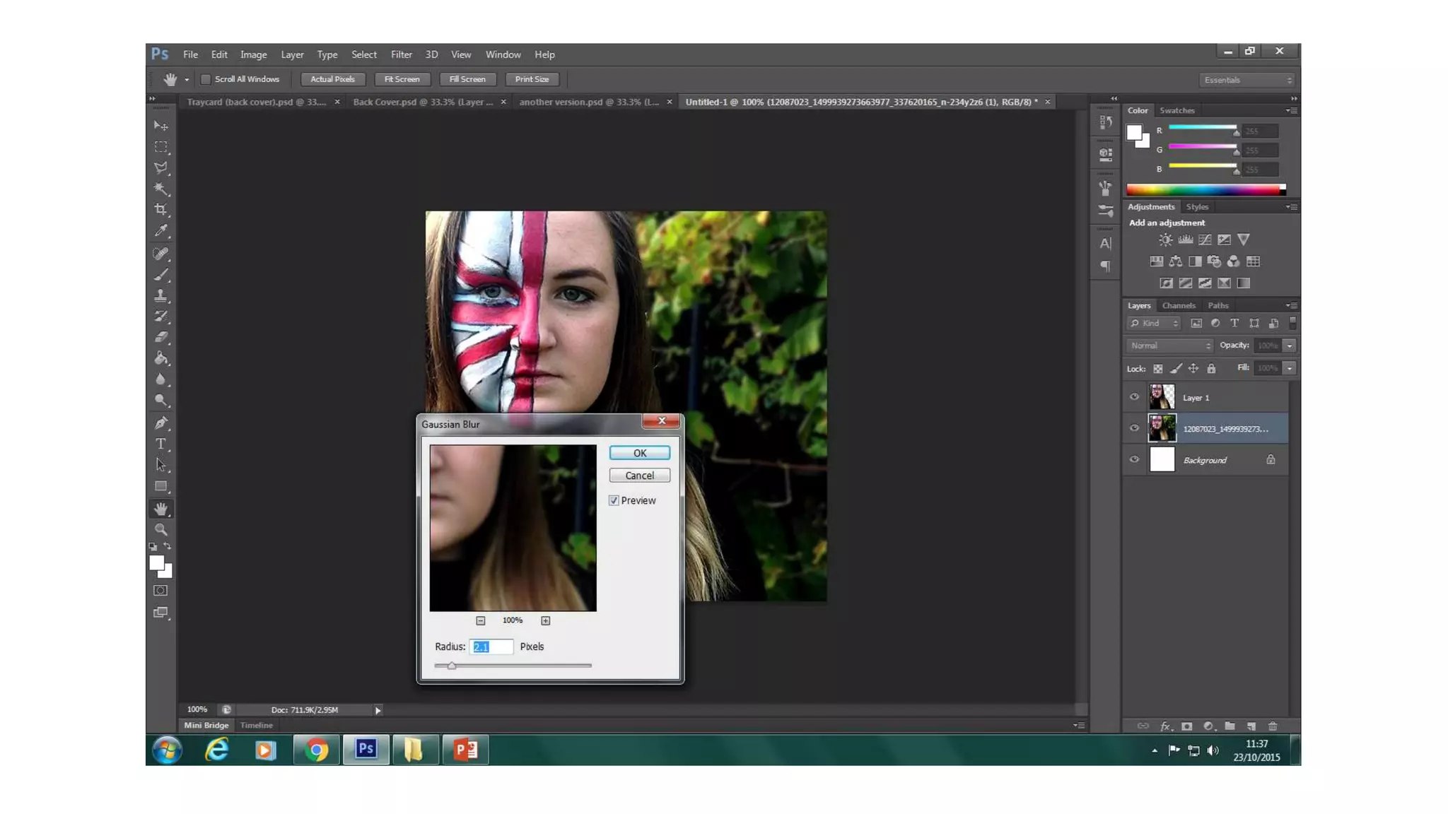 How i made my Front Cover for my CD | PPTX