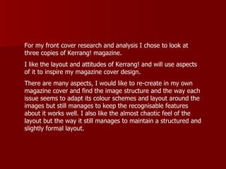 Front Cover Research | PPT