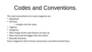 Music Magazine Research | PPT