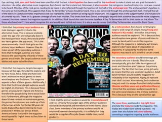 Front Covers | PPTX | Rock Music | Music