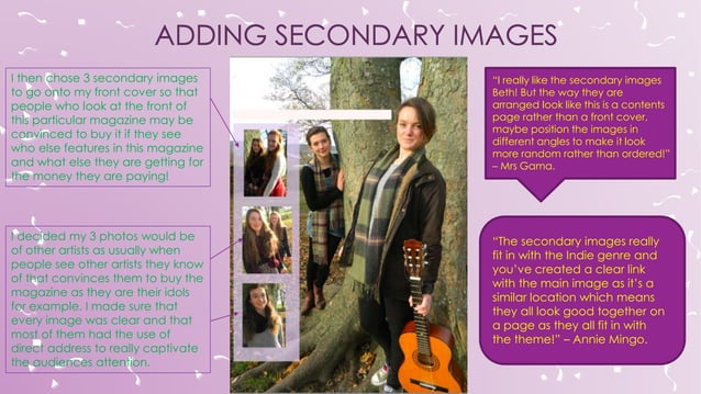 Front cover stages of production & audience feedback | PPT