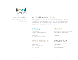 Front Creative Fact Sheet | PDF