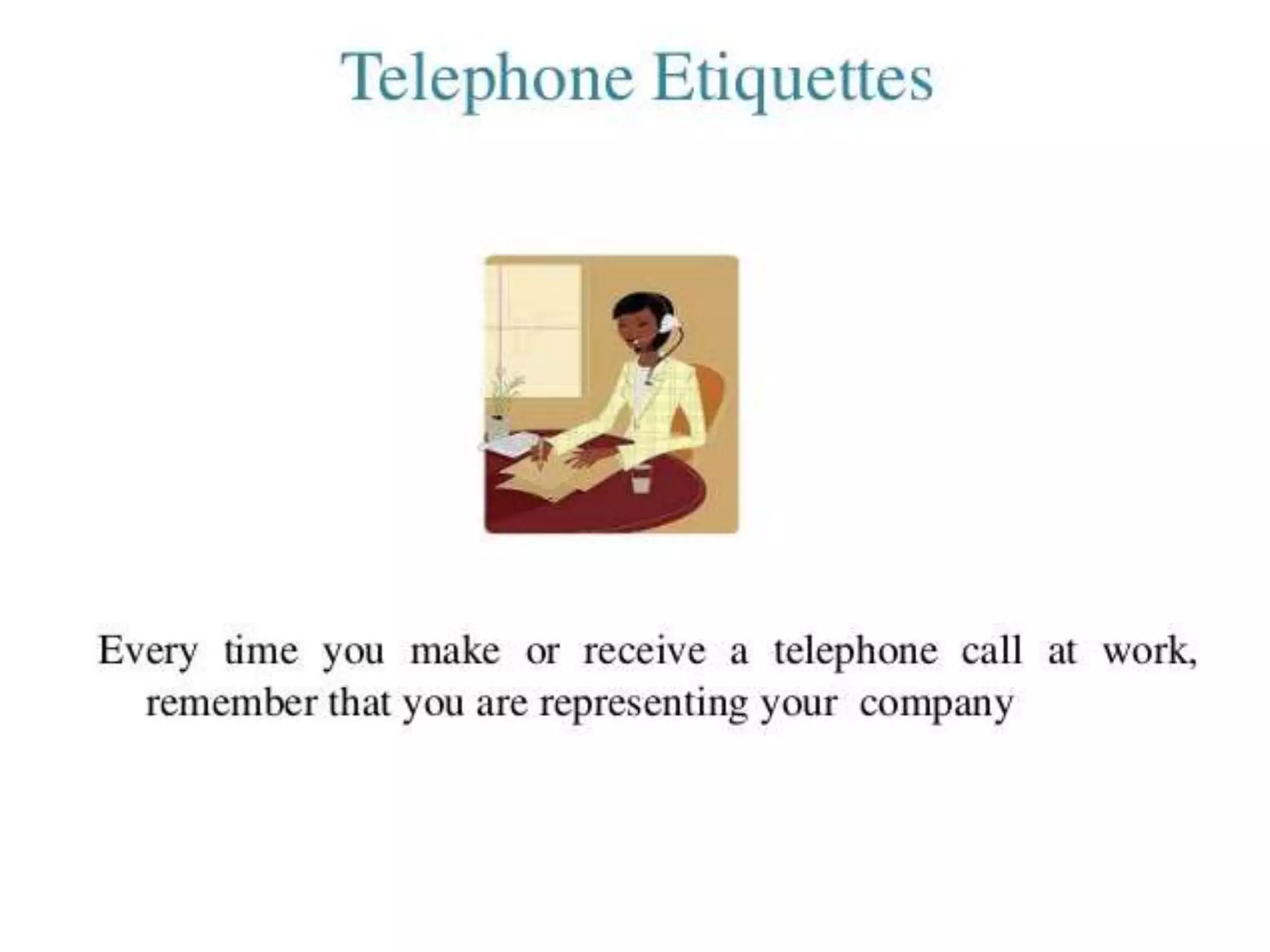 Front desk etiquettes | PPTX