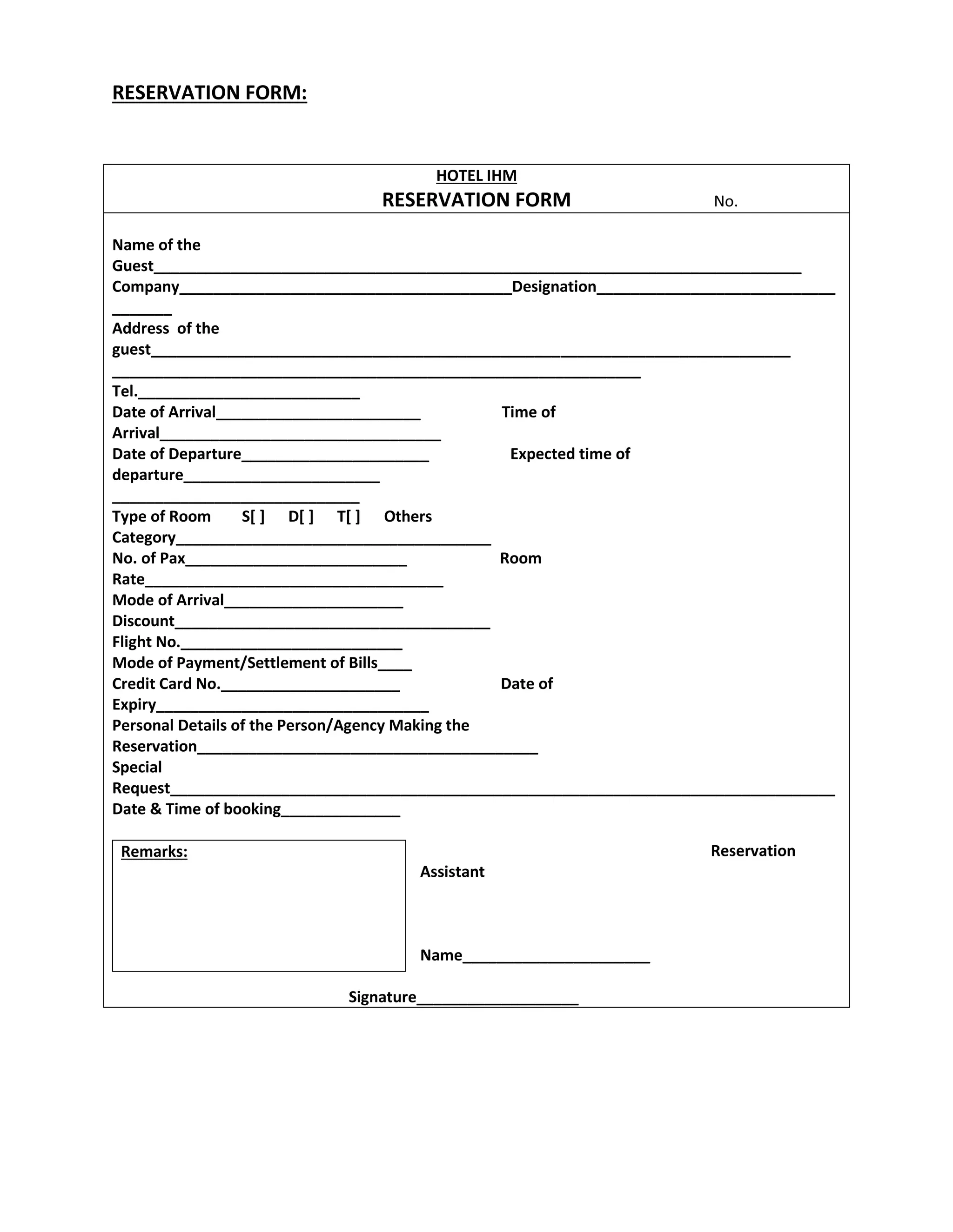 Hotel Front Desk Paper Forms & Formats.pdf