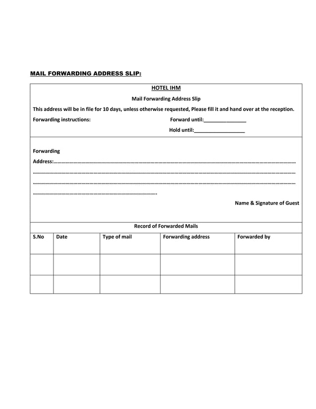 Hotel Front Desk Paper Forms & Formats.pdf