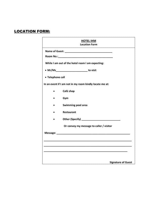 Hotel Front Desk Paper Forms & Formats.pdf