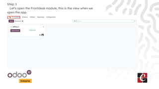 Front Desk Management in the Odoo 17 ERP | PPT