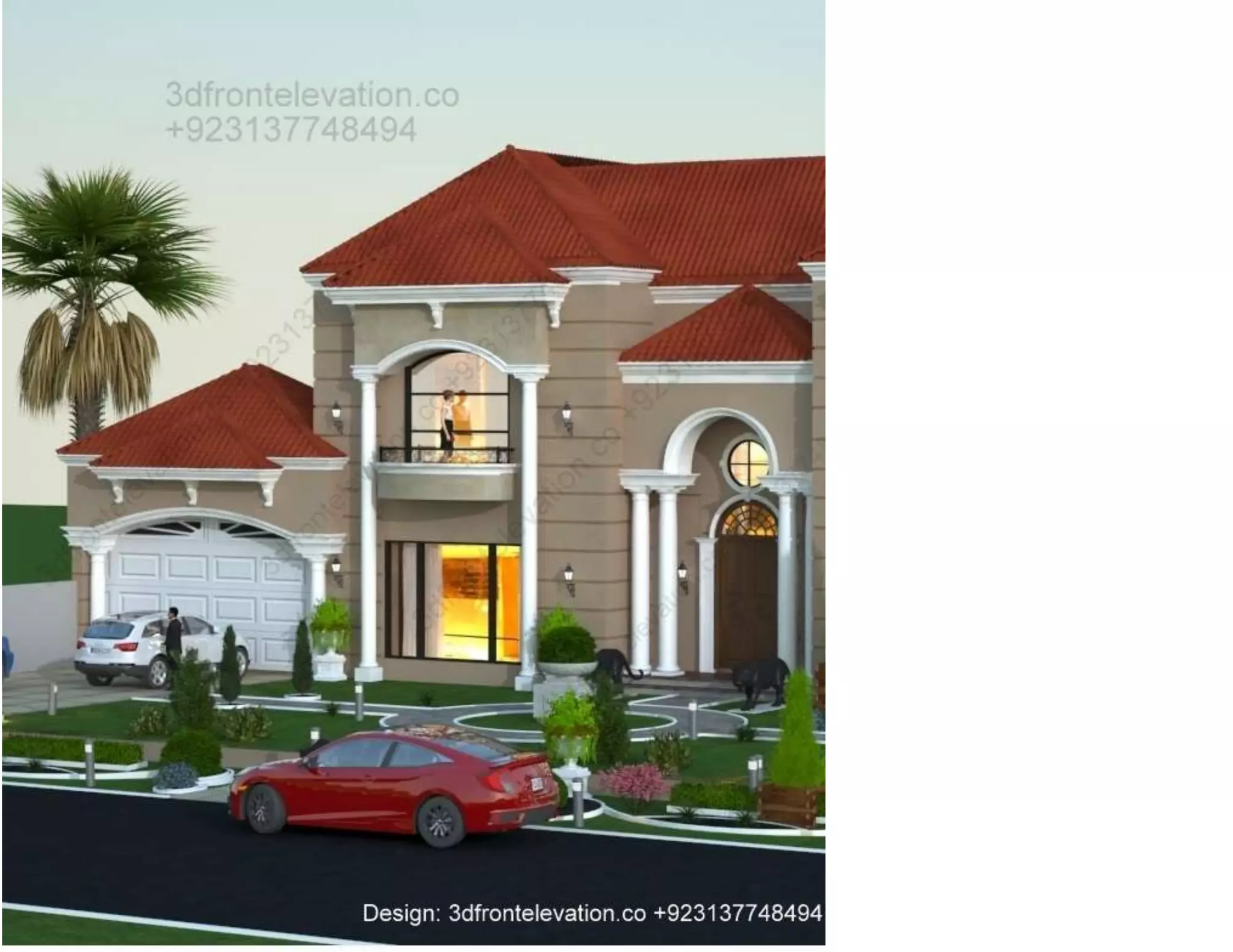 front elevation of house - House Design Exterior - Front side house.pdf
