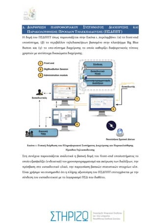 Περιγραφή Πληροφοριακού Συστήματος Διαχείρισης Τηλεκπαίδευσης | PDF