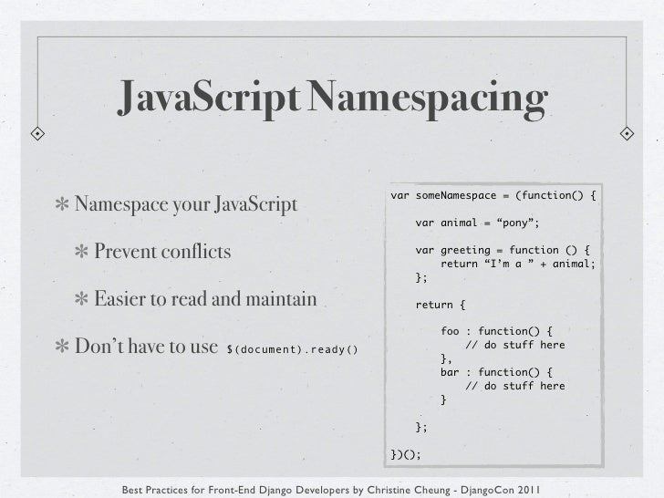 Best Practices for Front-End Django Developers