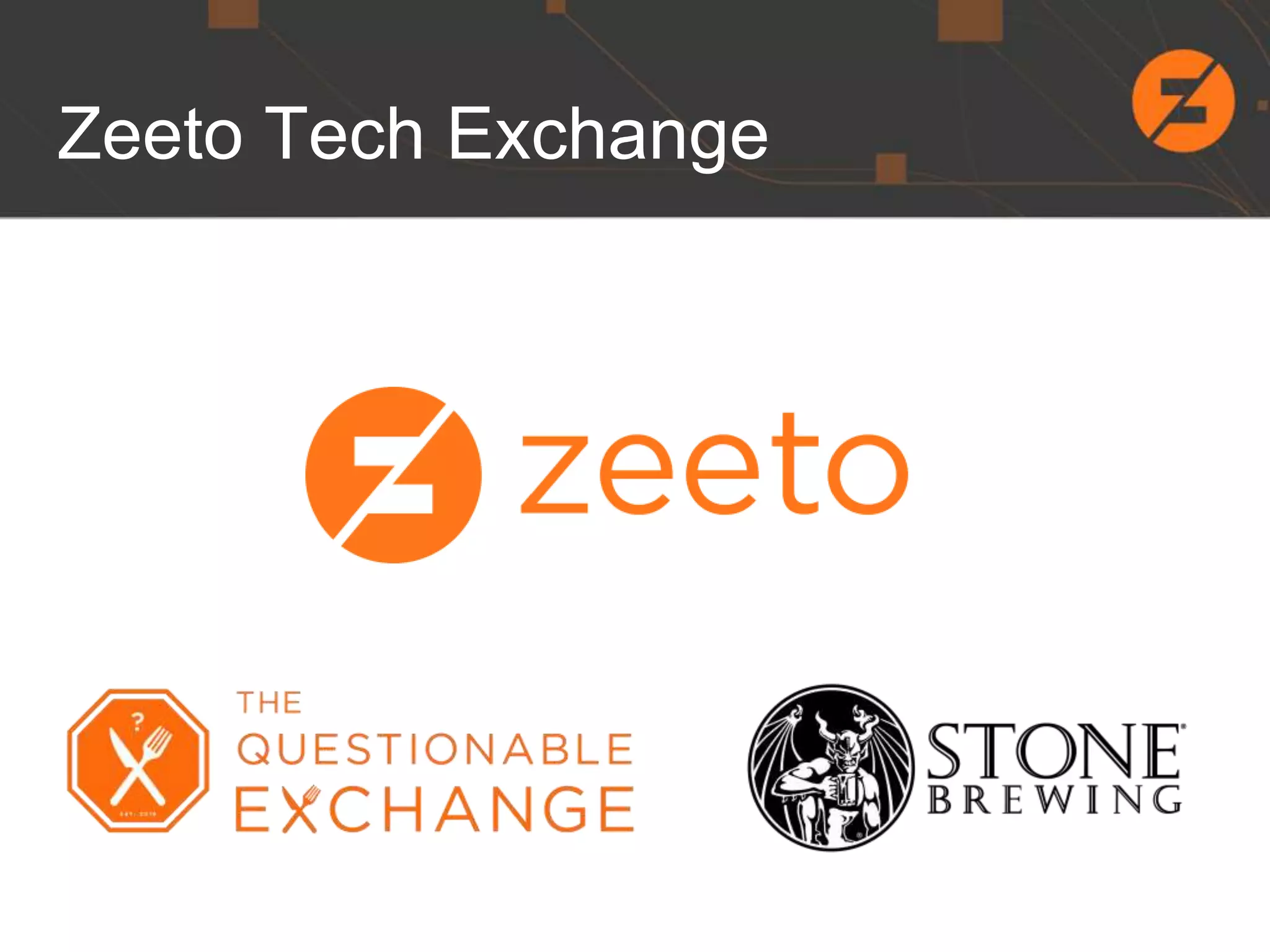 Zeeto Tech Exchange: Design for Scalability - Front-End | PPTX