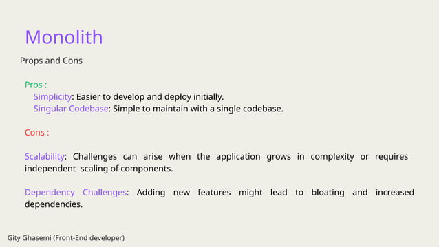 Exploring Modern Web Architectures: Monoliths, Monorepos, Multirepos, and Microfrontends | PPT