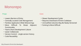 Exploring Modern Web Architectures: Monoliths, Monorepos, Multirepos, and Microfrontends | PPT