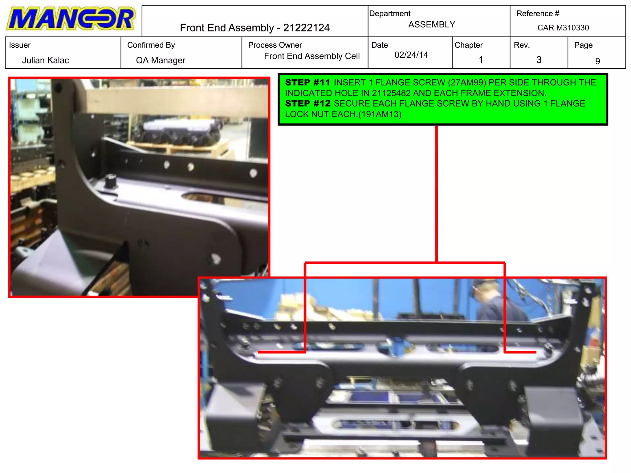 Front end assembly procedure volvo trucks | PPTX