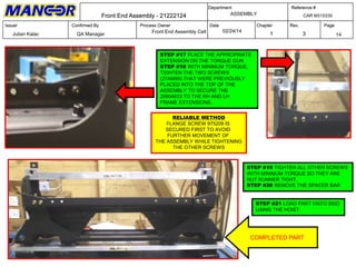 Front end assembly procedure volvo trucks | PPTX