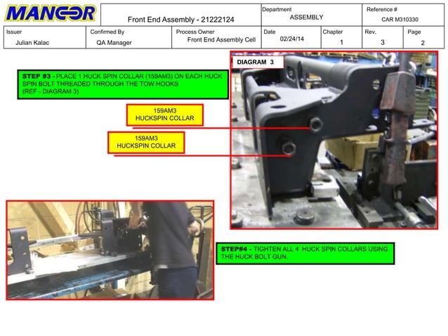 Front end assembly procedure volvo trucks | PPTX