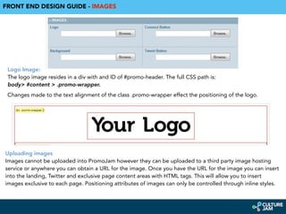 PromoJam - Front End Design Guide | PDF