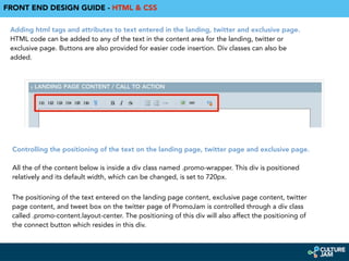 PromoJam - Front End Design Guide | PDF