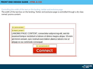 PromoJam - Front End Design Guide | PDF