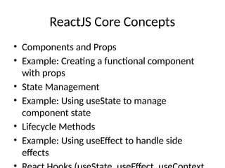 frontend developer interview course with example | PPT