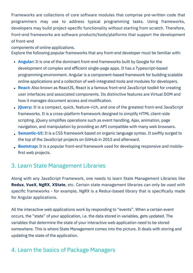 Frontend Developer Roadmap PDF By Scholarhat | PDF