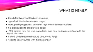 Front End Development - HTML AND BASICS.pptx